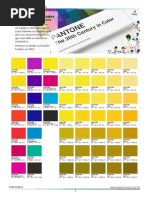 Pantone Color Chart For CMYK | PDF | Light | Image Processing