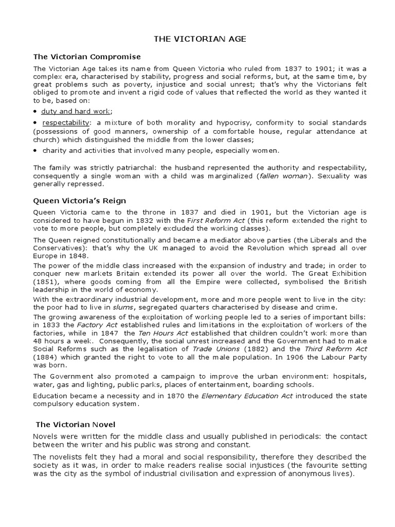 The Victorian Compromise: Characterizing the Complex Era of Queen ...