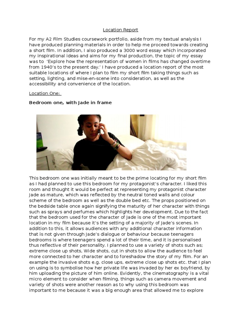 Location/ Recce Report | PDF | Cinematography | Leisure