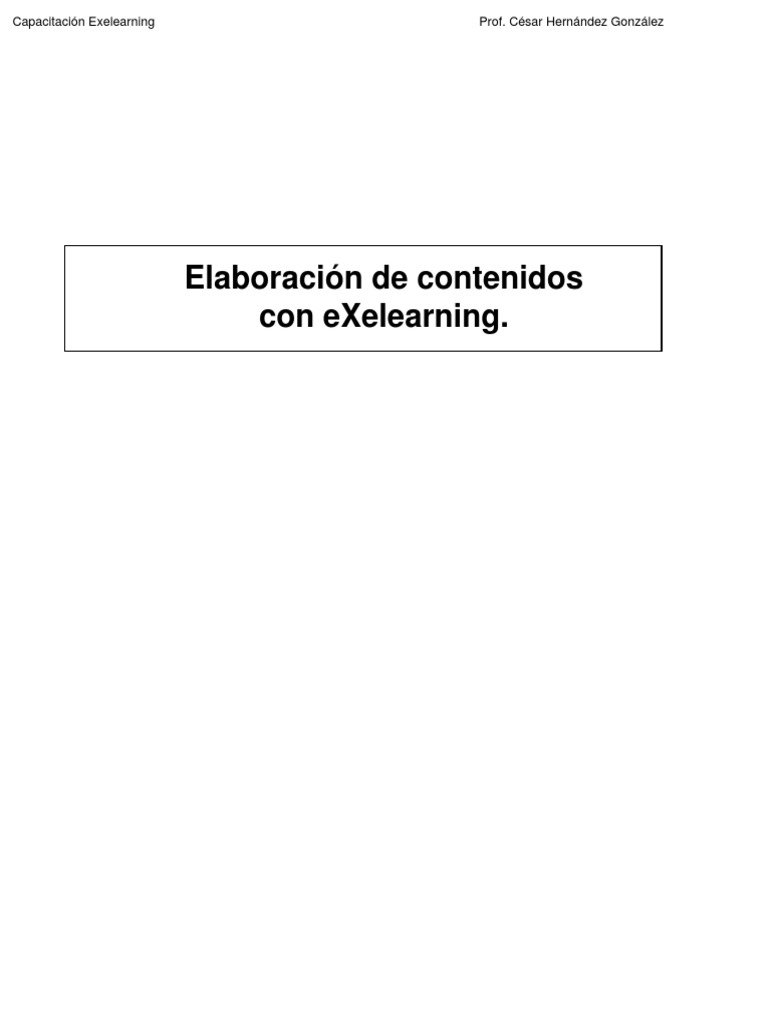 Manual Exelearning | PDF | Programa de computadora | Programación