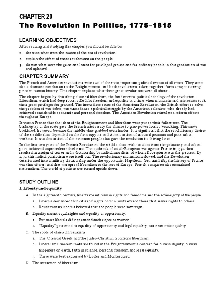 Chapter 21 - Summary & Outline | PDF | French Revolution | Napoleon