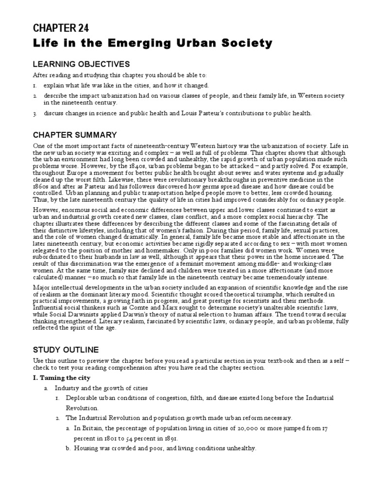 Chapter 24 - Summary and Outline | PDF | Literary Realism | Public Health