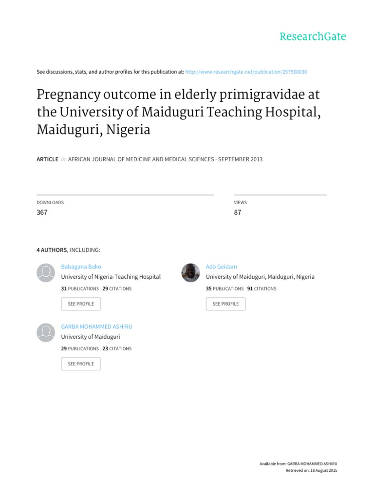 Elderly Primigravida | Caesarean Section | Childbirth | Free 30-day ...