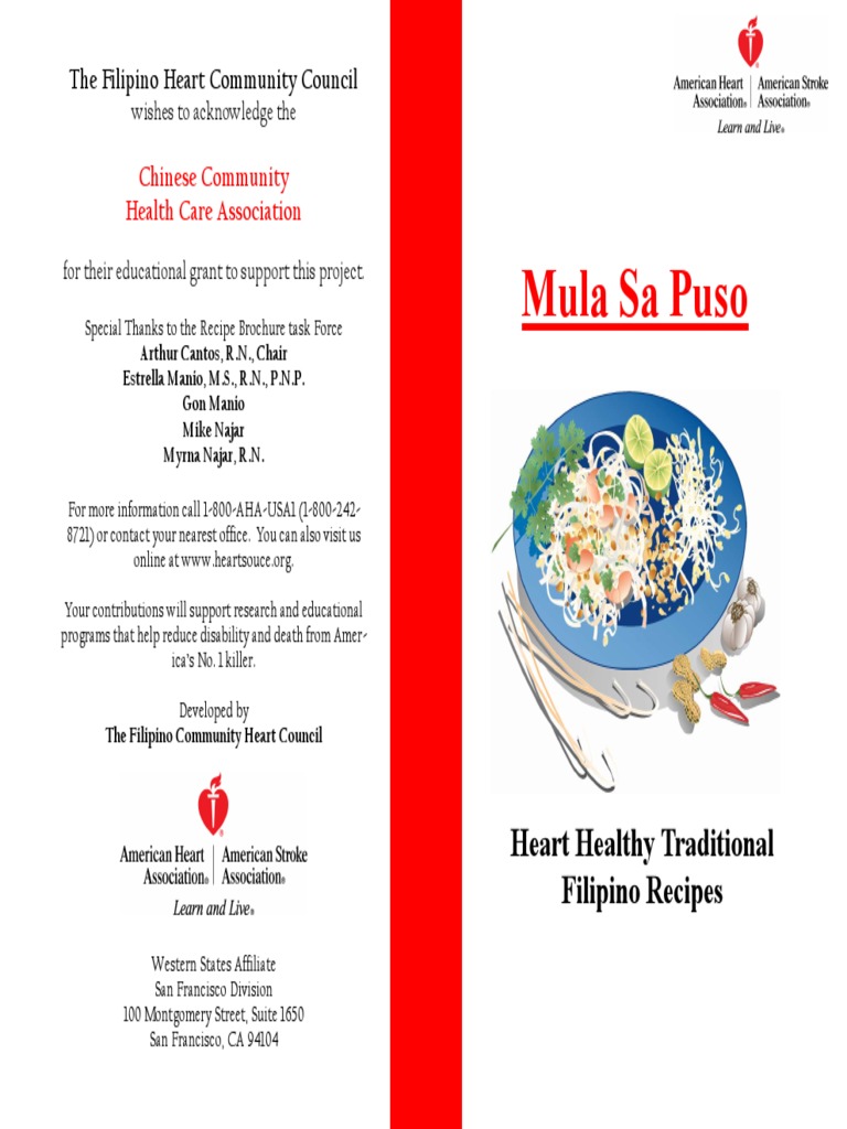 Mula Sa Puso Filipino Recipes | PDF | Cooking Oil | Tomato Sauce