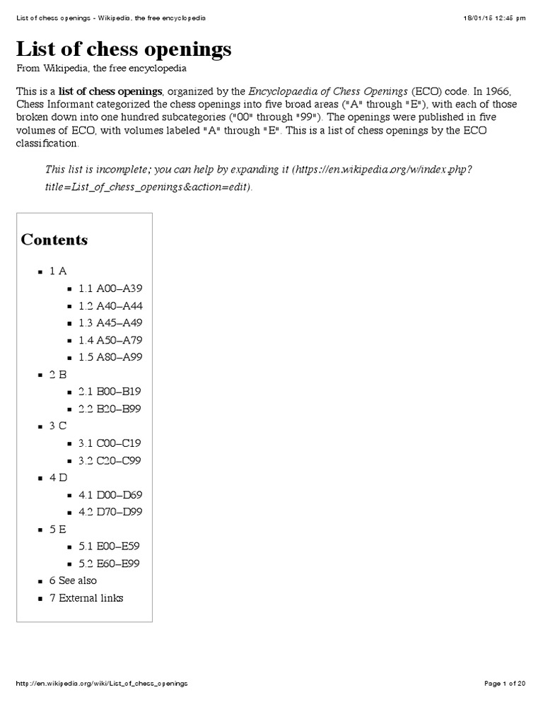 List Of Chess Openings Download Free Pdf Chess Openings