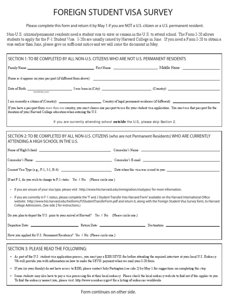 Requirements and Procedures for International Students Seeking F-1 ...