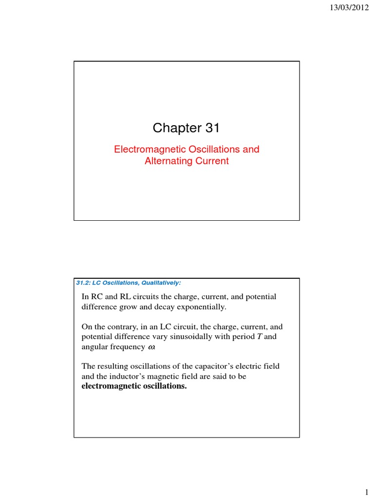 11 Alternating Current | PDF | Transformer | Inductor