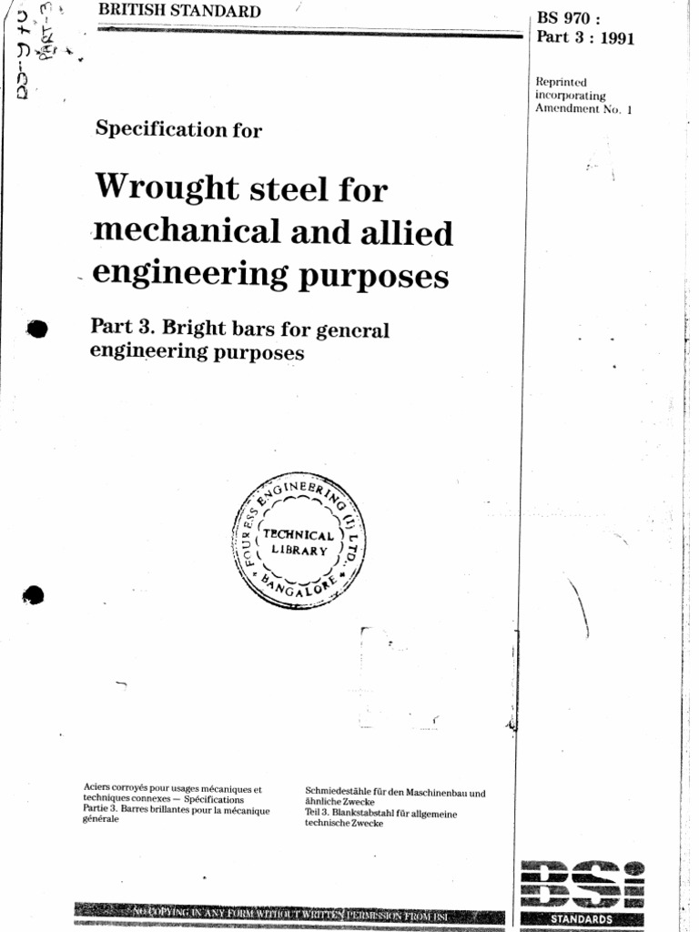 BS 970 | PDF