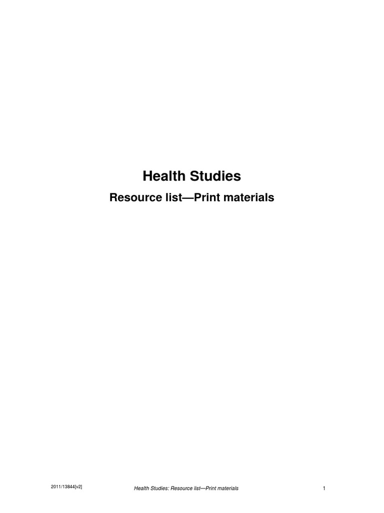 HEA Resource List Print Materials PDF | PDF | Copyright | Curriculum