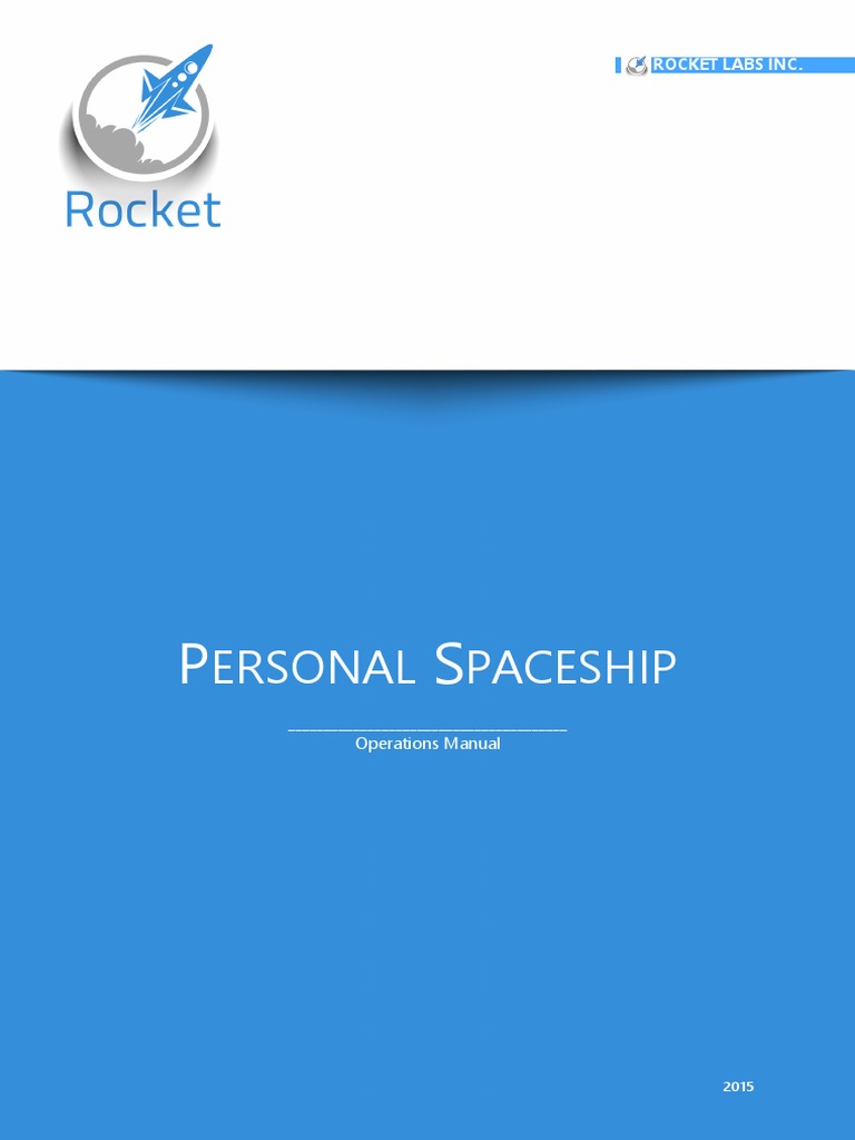 Personal Spaceship User Guide - En-US | PDF | Rocket | Landing Gear
