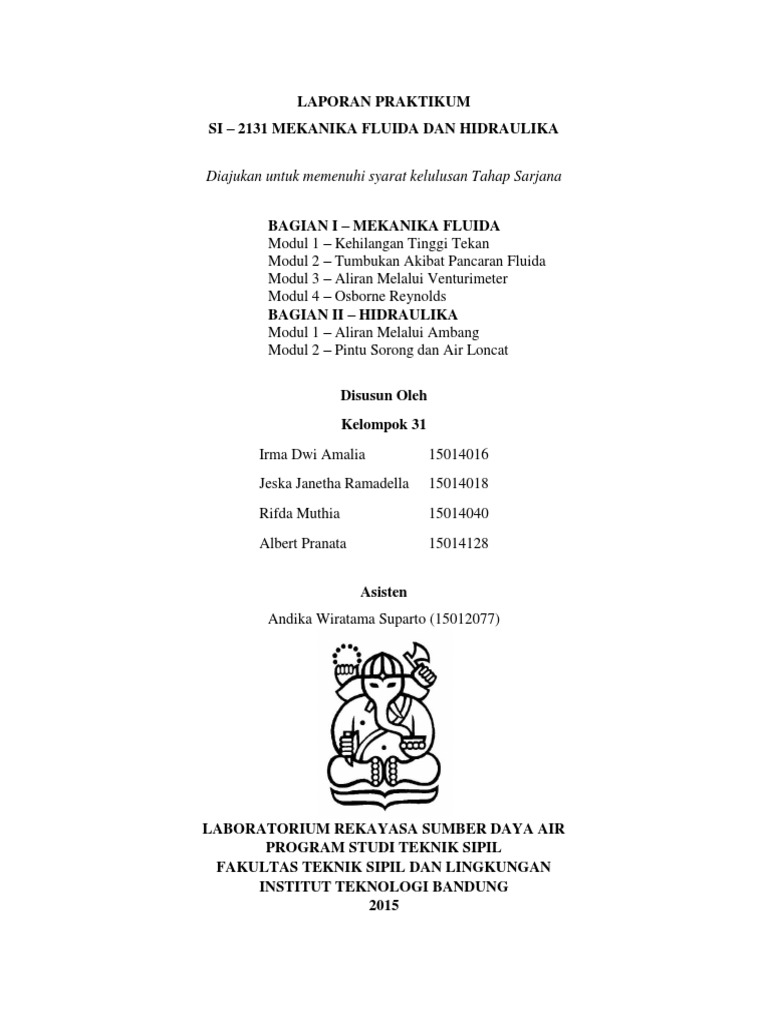 (FINAL) Laporan Praktikum Mekflu Kelompok 31 | PDF