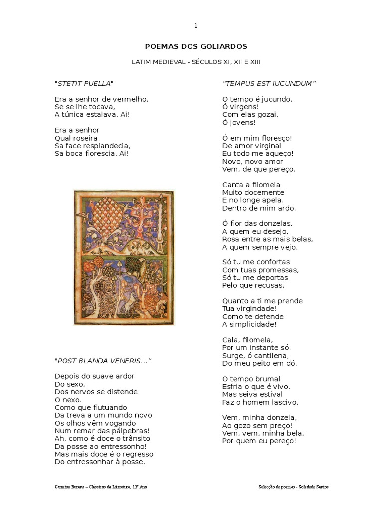 Poemas Dos Goliardos | PDF | Poesia | Religião e crença