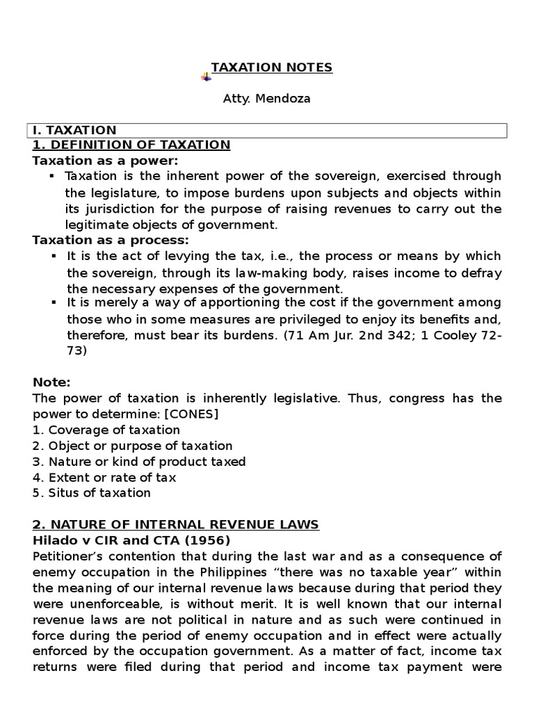 Tax Notes | Value Added Tax | Taxes