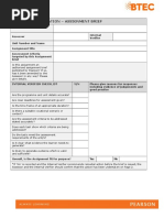 BTEC-Assessment-Plan-Template 2023 L1-3 | PDF