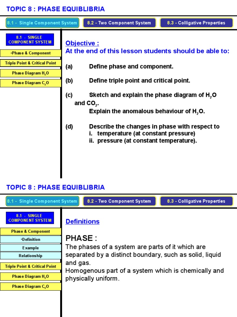 Lecture 1 - Phase Equilibrium | PDF | Distillation | Phase (Matter)