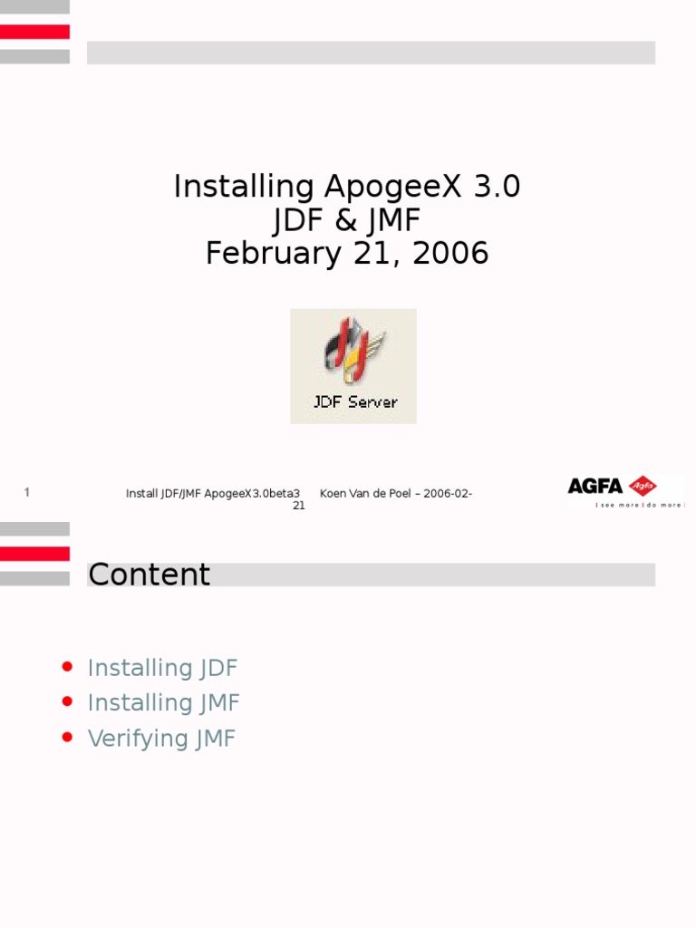InstallingJDFJMF3 0 | PDF | Internet Information Services | Computer Architecture