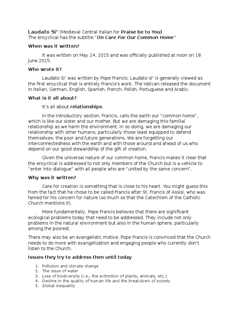 Catholic Social Teachings | PDF | Catholic Church | Pope