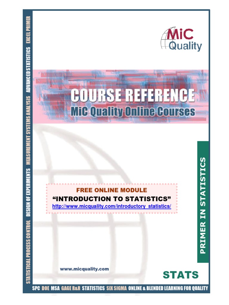 Guide To Six Sigma Statistics | PDF | P Value | Statistical Hypothesis ...