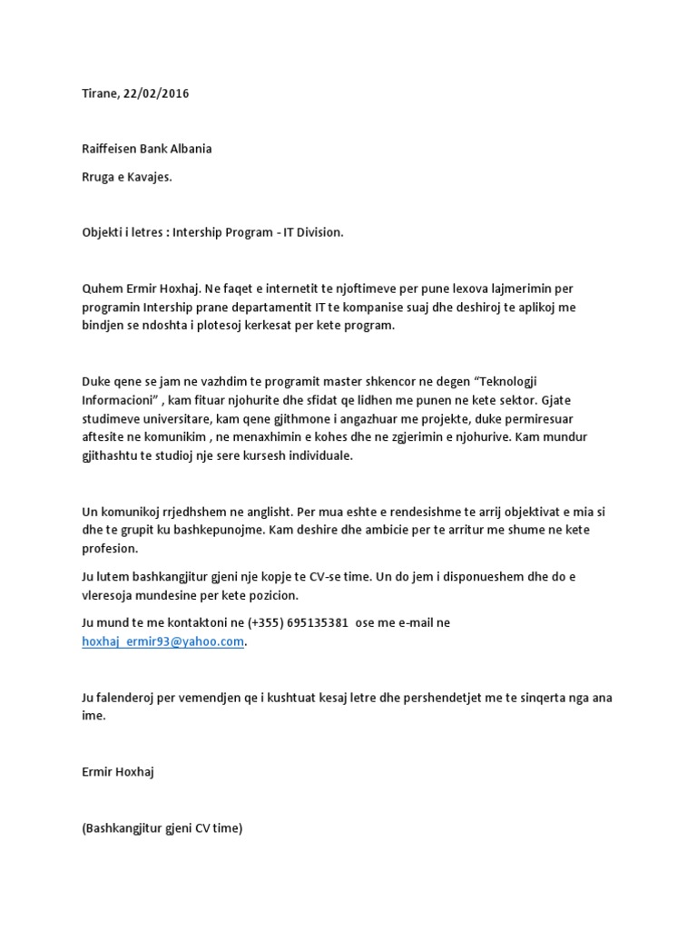 Leter Motivimi E.H | PDF