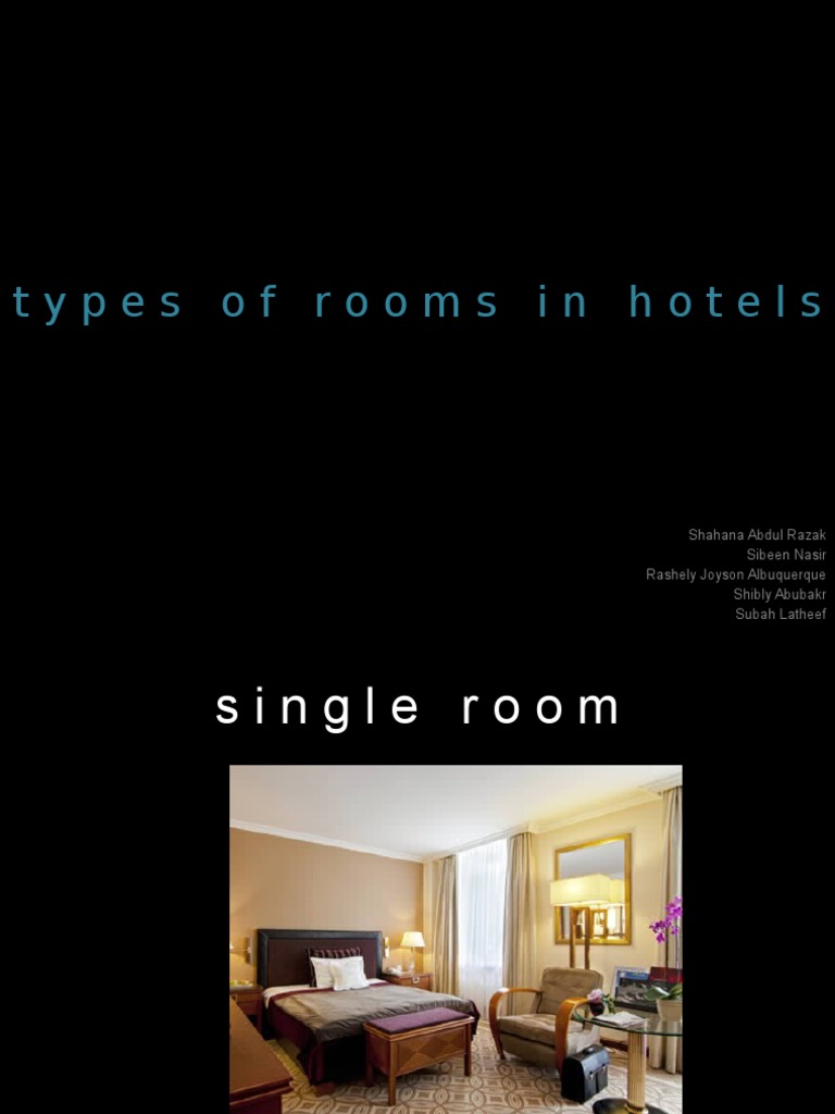 ASSIGNMENT 1 - TYPES OF ROOMS IN HOTELS.pptx | Hotel | Home