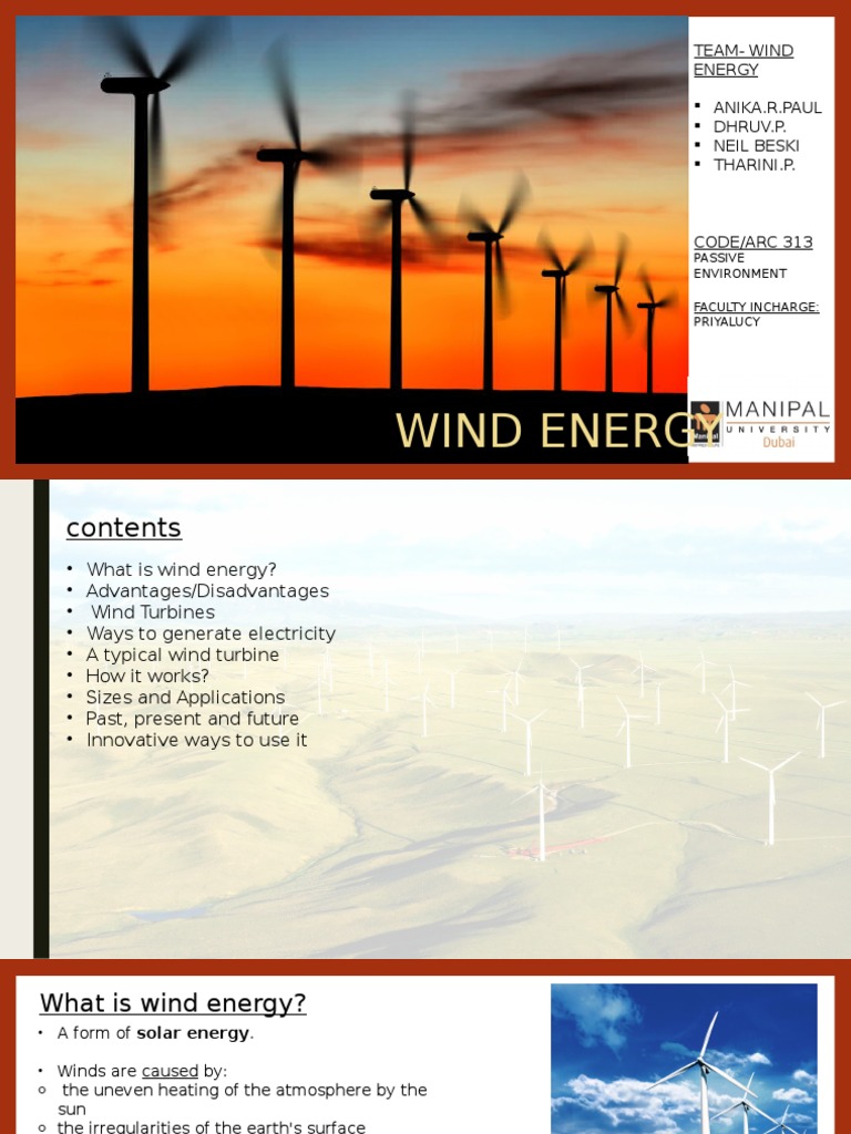Wind Energy | PDF | Wind Power | Wind Turbine