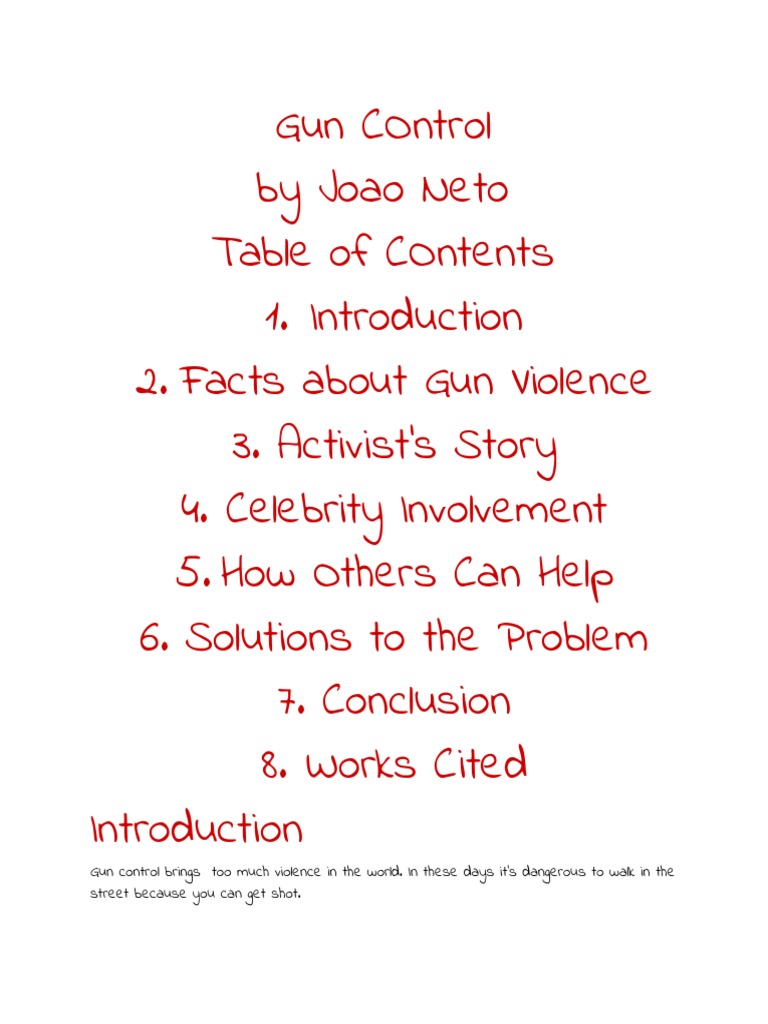 Guncontrol | PDF