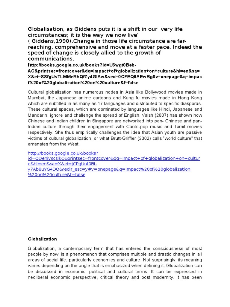 Globalization | PDF | Globalization | Internet