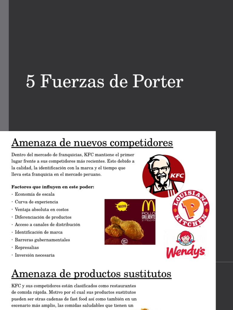 5 Fuerzas de Porter KFC | PDF