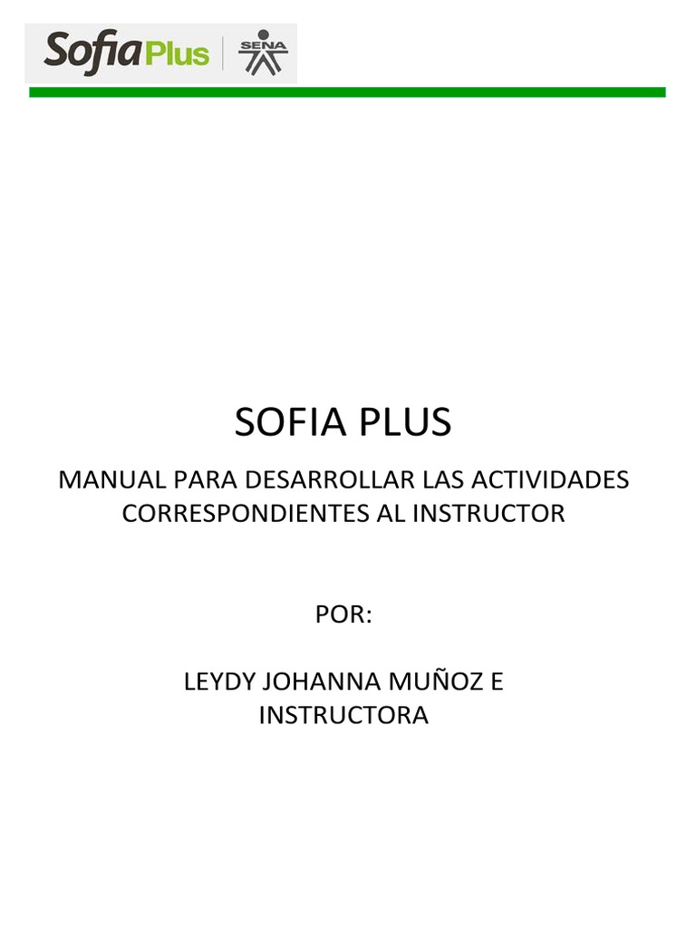 Instructivo Sofia Plus Actualizado PDF | PDF | Point and Click ...