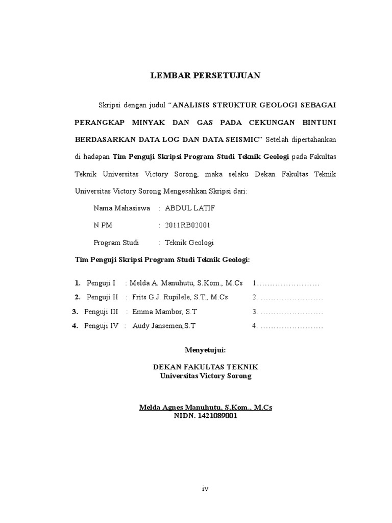 Lembar Persetujuan Revisi New | PDF