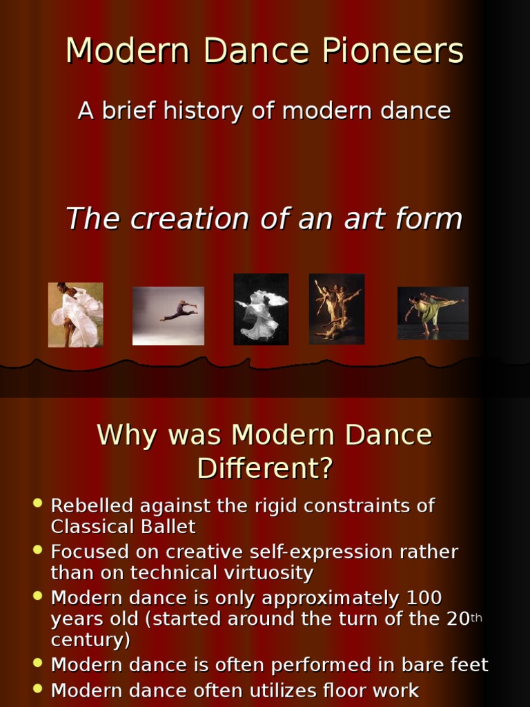 Modern Dance Pioneers | PDF | Dances | Theatre