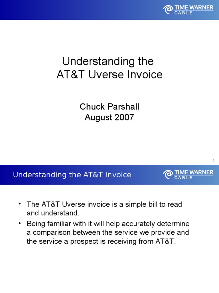 ATTUverse Invoice Presentation | PDF | Finance & Money Management