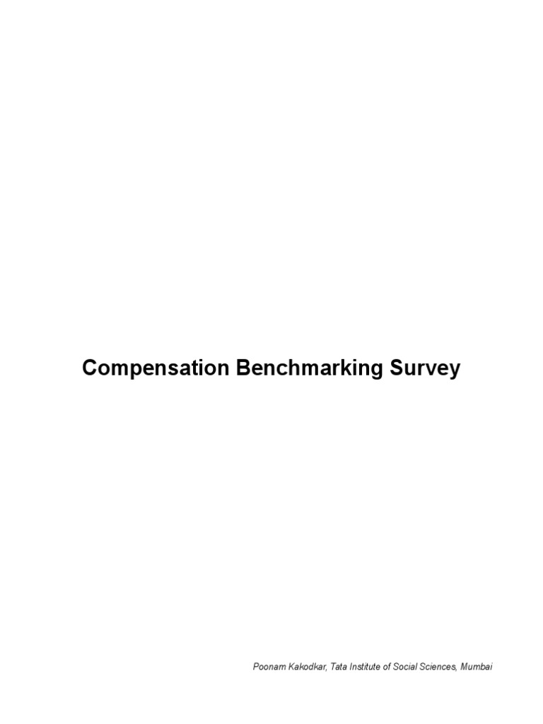 Compensation Benchmarking Survey Guide | PDF | Survey Methodology | Salary
