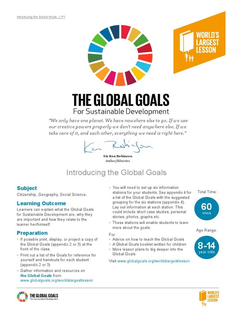 2 Introducing 60 Lesson Plan | PDF | Sustainability | Lesson Plan