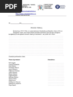 Proces Verbal Model PDF | PDF