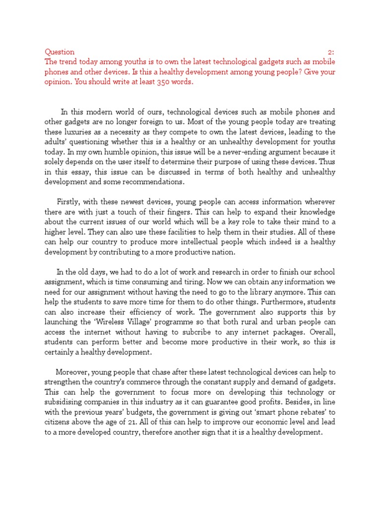 MUET Sample Essays | PDF | Leadership | Gender