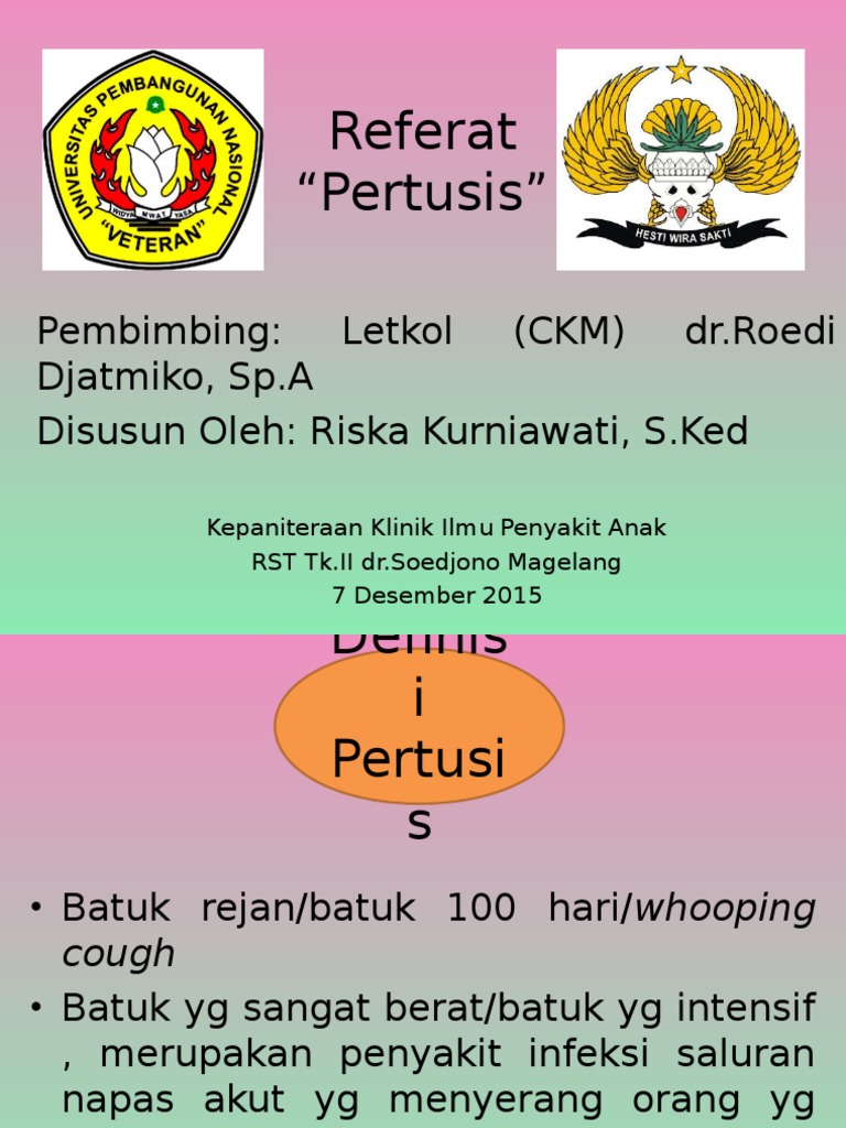 Referat Pertusis | PDF