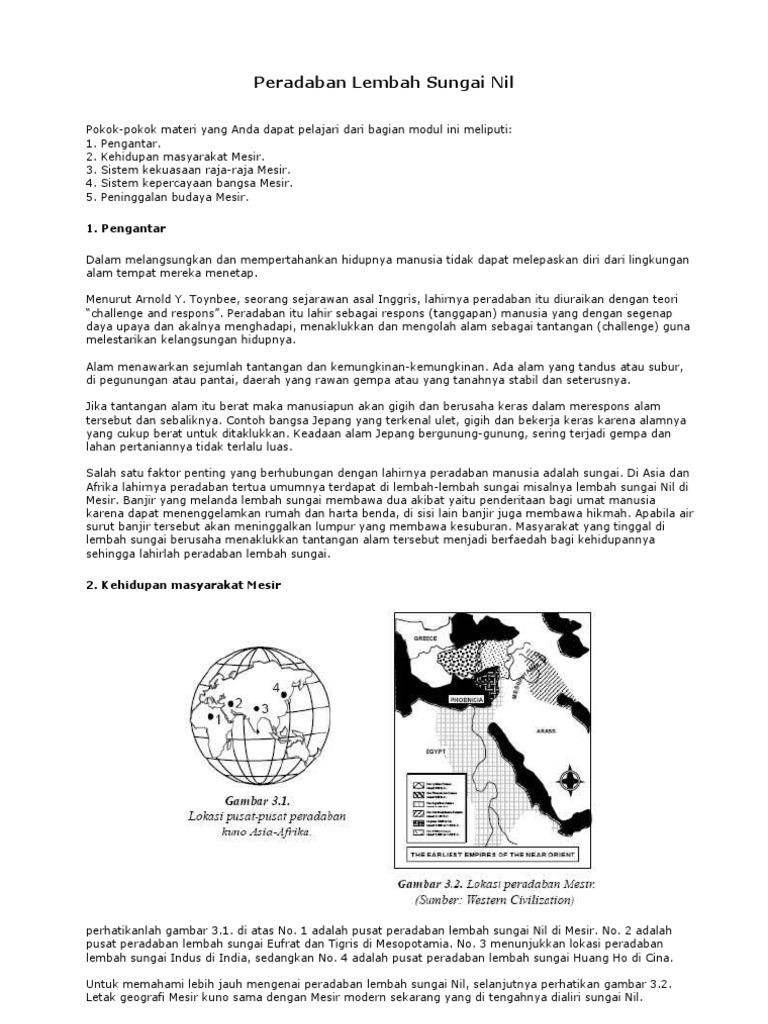 Peradaban Lembah Sungai Nil | PDF
