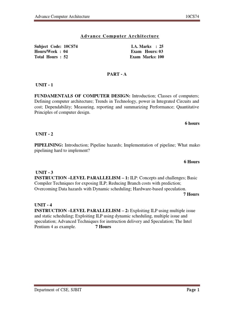 ACA Notes | Download Free PDF | Instruction Set | Central Processing Unit