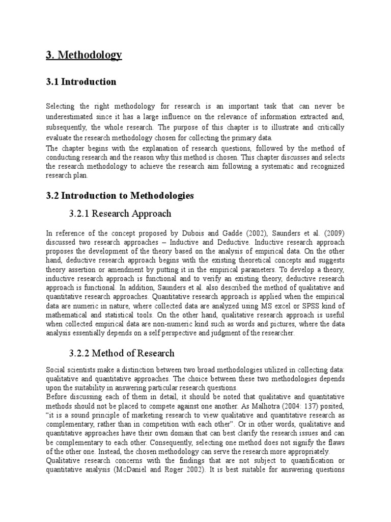 Methodology assignment | Qualitative Research | Quantitative Research
