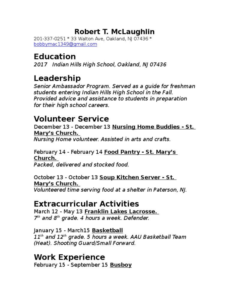 Bobby Word Resume | PDF