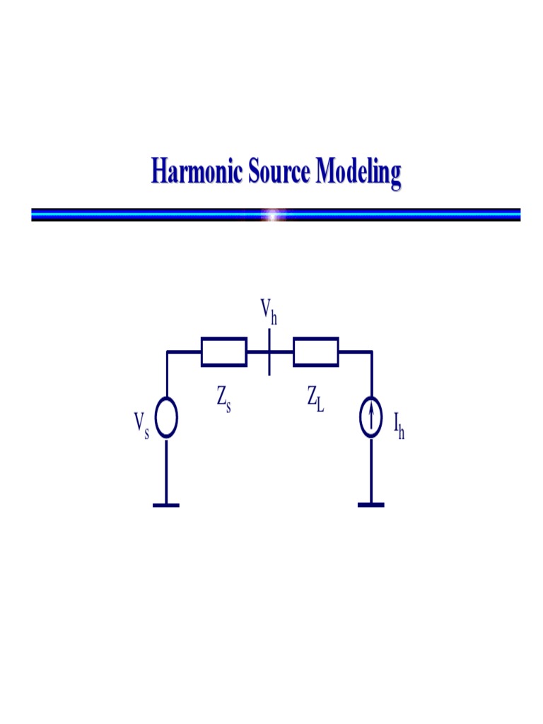 Harmonic Source Modeling | Power (Physics) | Electrical Engineering