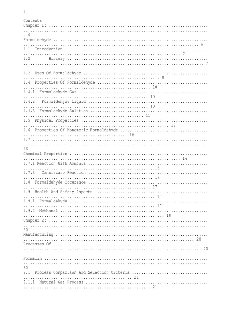 Final Project Engineering Formalin Production | PDF | Formaldehyde ...
