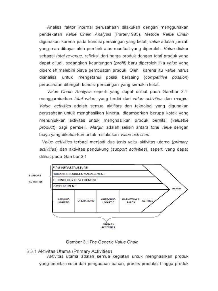 Analisa Faktor Internal Perusahaan Dilakukan Dengan Menggunakan ...