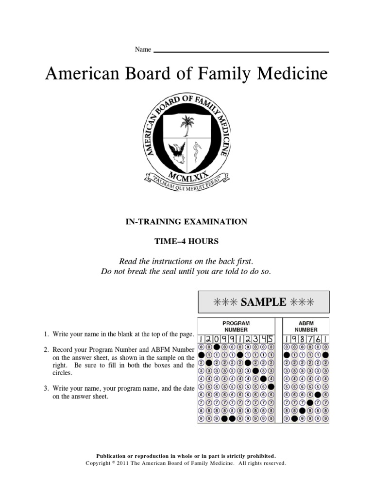 American Board of Family Medicine | PDF | Hypertension | Anemia