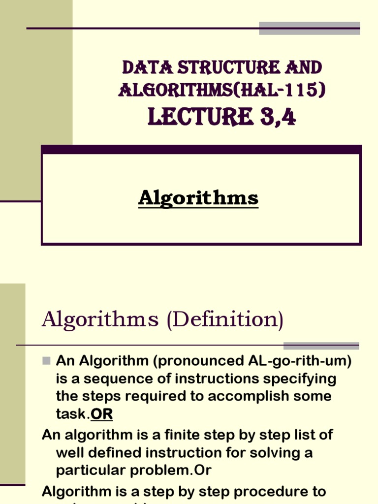Lect 3 4 | PDF | Control Flow | Algorithms