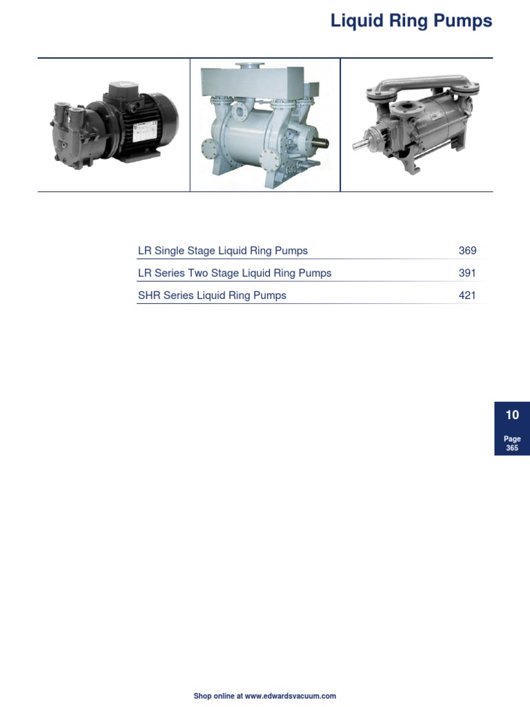 Liquid Ring Pump PDF | PDF | Pump | Vacuum