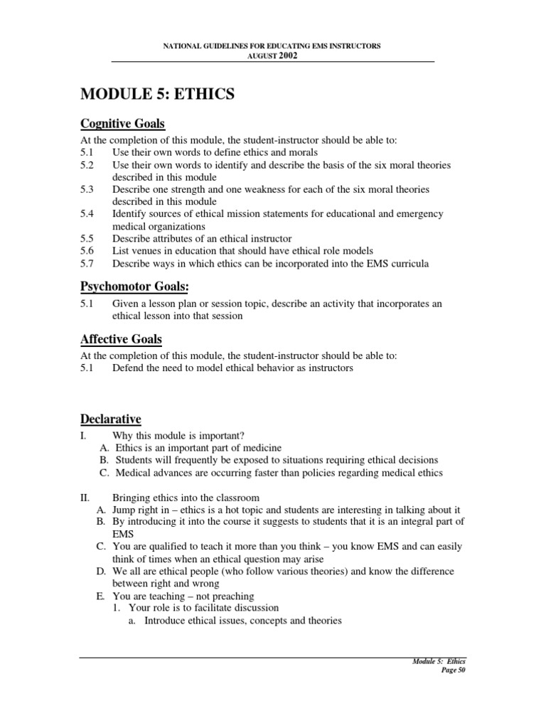 Module 5 - Ethics | PDF | Value (Ethics) | Morality