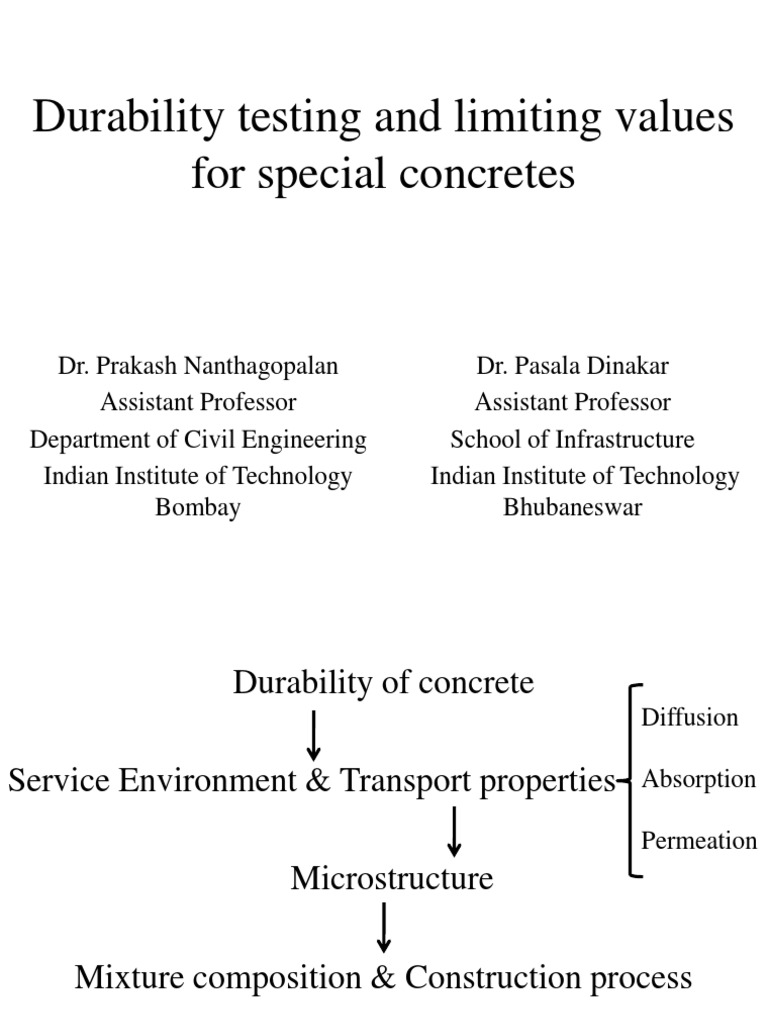 Durability Tests | PDF | Corrosion | Concrete