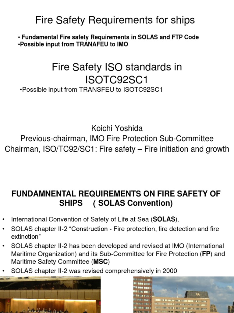 Fire Safety Requirements For Ships | PDF | Combustion | Firefighting